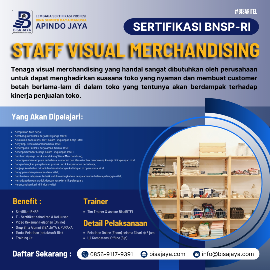 Staff Visual Merchandising - Bisa Jaya
